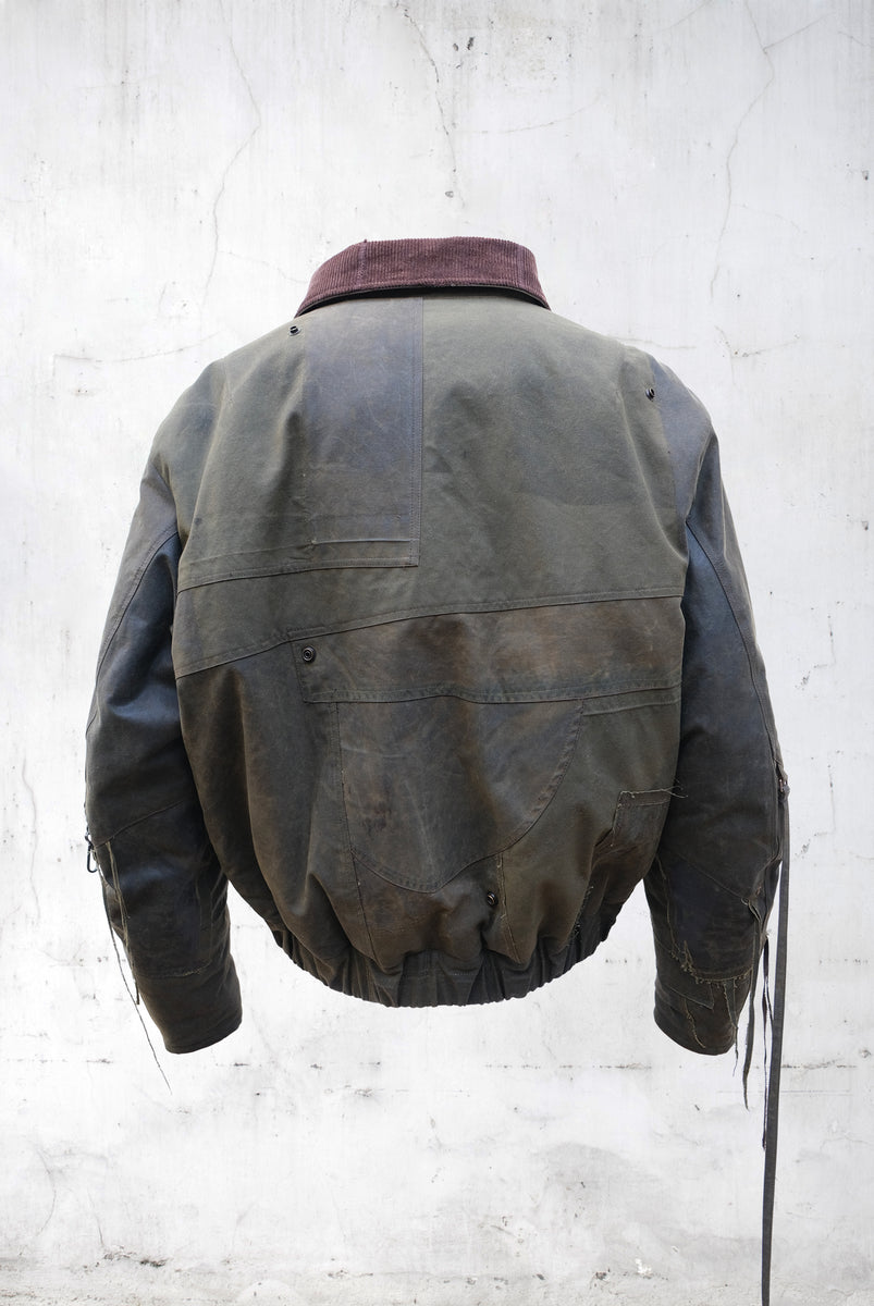 ABSTRACT PATCHWORK BOMBER JACKET – UNDER THE SIGN